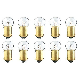 CEC Industries #55 Bulbs, 7 V, 2.87 W, BA9s Base, G-4.5 Shape (Box of 10)