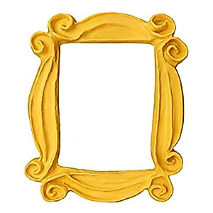 Handmade with Love by Fatima. As seen in Monica's Door. It has Two Side Tape in the back. Yellow Frame for your peephole. Present for your best friends.