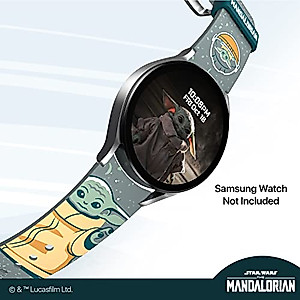 Star Wars: The Mandalorian – Grogu Smartwatch Band – Officially Licensed, Compatible with Samsung Watch (watch not included) - 20mm