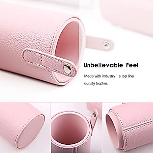 Zoreya Makeup Brush Set 12pcs Pink Synthetic Makeup Brushes Travel Set With Holder Makeup Brush Organizer Foundation Powder Contour Blush Eye Cosmetic Brush Sets In Case With Bonus Gift Makeup Sponge