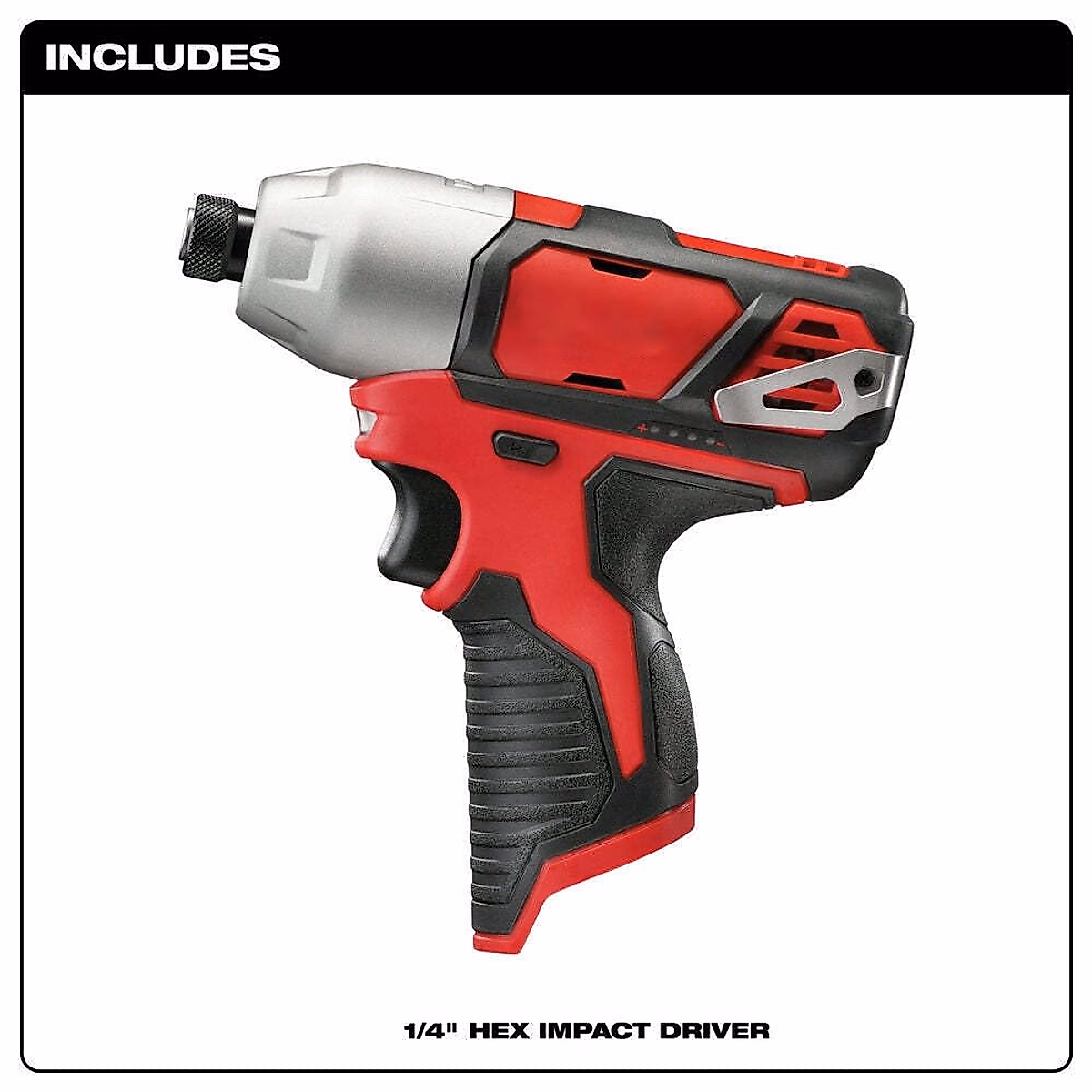 Fits Milwaukee 2462-20 M12 12V 1/4-Inch Hex Impact Driver w/Belt Clip - Bare Tool