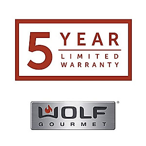 Wolf Gourmet Pro-Performance Blender, 64 oz Jar, 4 program settings, 12.5 AMPS, Blends Food, Shakes and Smoothies, Red Knob, Stainless Steel (WGBL200S)