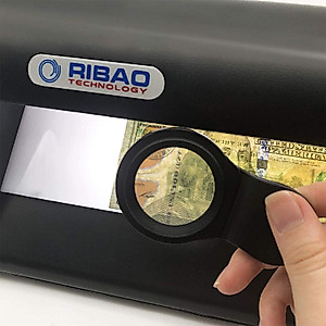 Ribao SLD-16 Bill Detector with UV and Watermark Counterfeit Detection, Money Checker, ID Card/Passport Identification and verification, Business and Office use