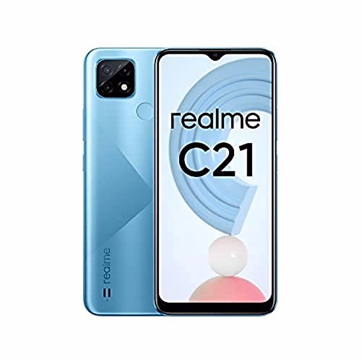 realme C21 Dual-SIM 64GB ROM + 4GB RAM (GSM only | No CDMA) Factory Unlocked 4G/LTE Smartphone (Cross Blue) - International Version
