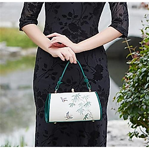 ZLXDP Vintage Embroidery Women's Evening Dress Handbag Women's Handbag Cute Wallet Shoulder Bag