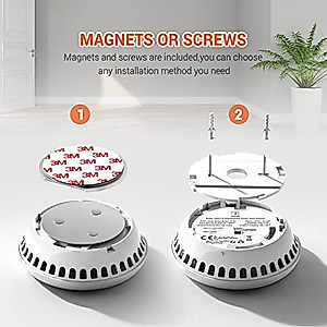 Jemay 3 Pack Wireless Interconnected Smoke Detectors Fire Alarm with Transmission Range of Over 820 ft, Fire Detector 10 Year Lithium Battery, with Enhanced Photoelectric Sensor