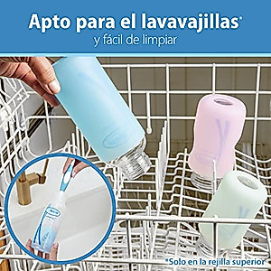 Dr. Brown's Natural Flow® Anti-Colic Options+™ Wide-Neck Baby Bottle Designer Edition Bottles, Dino Decos, 9oz/270mL, Level 1 Nipple, 2-Pack, 0m+