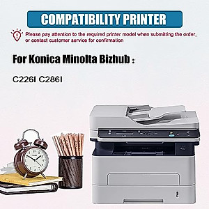 RIOMAN Standard Capacity Replacement Compatible for Konica Minolta TN228 Toner Cartridge (with Chip) Work for Konica Minolta Bizhub C226I C286I Printers Combo Pack