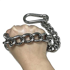 Hanging Chair Chain with Two Carabiners, Stainless Steel Hanging Kits for Hammocks Punching Bags Heavy Duty 400LB Capacity Indoor Outdoor