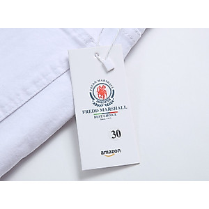 FREDD MARSHALL Men's White Skinny Slim Fit Ripped Distressed Destroyed Stretch Jeans Pants,White,38W