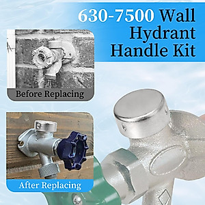 630-7500 Vacuum Breaker Repair Kit Compatible with Prier 400 500 Series, Outdoor Faucet Wall Hydrant Repair Accessories, Pressure Vacuum Breaker Replacement Plunger Assembly