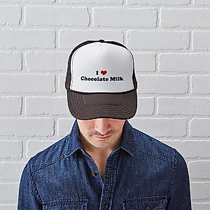 CafePress I Love Chocolate Milk Snapback Trucker Hat
