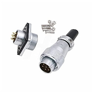 HangTon WS16 7 Pin 5A Power Connector Heavy Duty Industrial Aviation Circular Metal Solar Automotive Outdoor Application