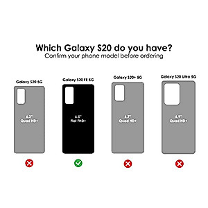 Defender Case Compatible with Samsung Galaxy S20 FE Case 5G - Black