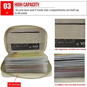 Poceacles Tie Dye Print Women Men Cards Organzier Small Wallet with Zip Around, 20 Card Slots Leather Accordion Credit Card Holder Wallet