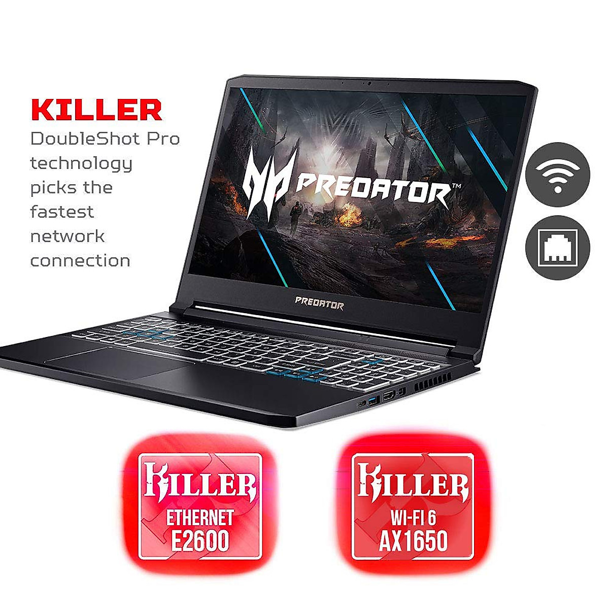 Acer Predator Triton 300 Gaming Laptop, Intel i7-10750H, NVIDIA GeForce RTX 2070 Max-Q, 15.6" FHD 240Hz 3ms IPS Display, 16GB Dual-Channel DDR4, 512GB NVMe SSD, WiFi 6, RGB Backlit KB, PT315-52-73WT