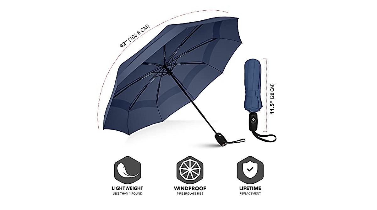 Repel Umbrella: Compact, Windproof Travel Umbrella