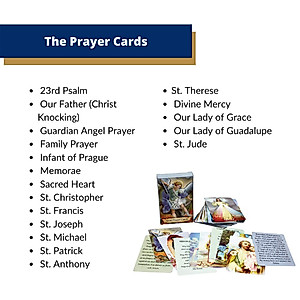 Pack of 54 Assorted Holy Cards with Catholic Saints and Prayers
