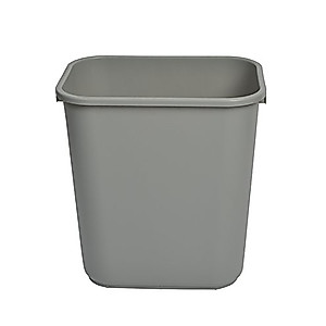 Janico 1037GY 10 Gallon Waste Basket,Grey