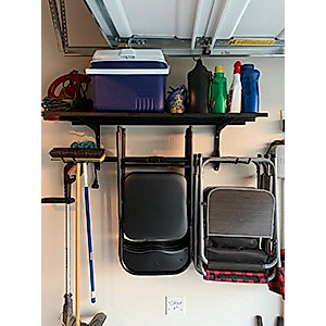 StoreYourBoard Chair Storage Rack and Storage Shelf, Folding and Beach Chair Wall Mount, Home and Garage Hook Hanger System