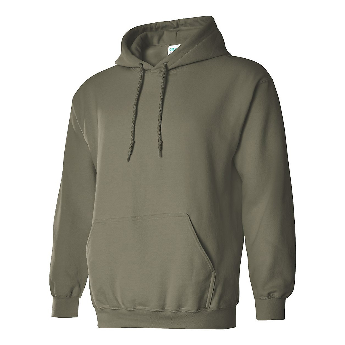 Gildan Blank Hoodie - Hooded Sweatshirt - Unisex Style 18500 Adult Pullover Military Green