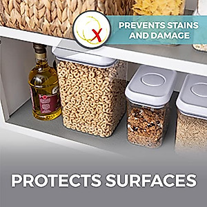 Home Genie Slip Resistant Removable Smooth Durable Drawer and Shelf Liner, Non Adhesive, Roll, Décor Kitchen Cabinet Shelves Liners, Stain Protection, Drawers, Desks, 12 Inch x 10 FT, Slate Gray