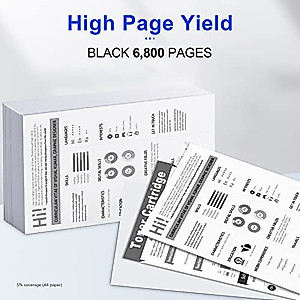 ALUMUINK Super High Yield Compatible TN460 2PK Replacement for Brother DCP-1200 1400 HL-1230 1250 1270N 1430 1435 1240 1440 1450 IntelliFax-4100 4100e Toner Cartridge Printer (Black, 6,800 Pages)