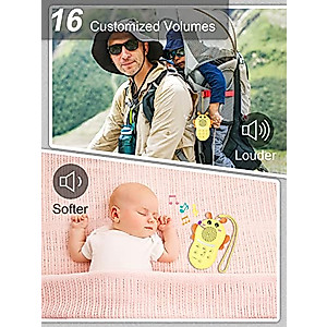 Dremkit White Noise Machine Baby Sound Machine Portable Noise Machine for Baby Sleep Soother Music and Light, Rechargeable,16 Soothing Sounds and Lullaby Machine for Sleeping Travel Baby Gift