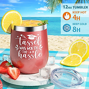 Graduation Gifts for Her 2024, Best High School College Graduation Gifts Cool Master Degree Grad Gifts Box, Congratulations Gifts for Graduates Girls Women Daughter Nurse Sister Friend w/Wine Tumbler