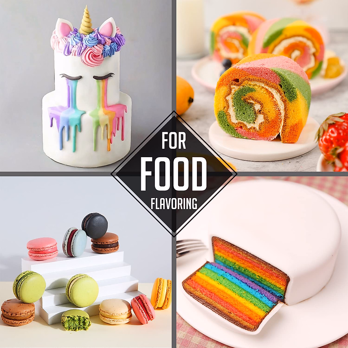 Food Flavoring Oil, Lip Gloss Flavor Oil - 30 Pack Concentrated Food Flavor Oil Extracts for Baking, Cooking, Candy, Beverages - Water & Oil Soluble Flavoring Oil for Lip Balm, Slime and Soap Making