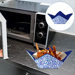 Hemoton Microwave Bowl Holder Microwave Plate Huggers Microwave Bowl Cozy Microwave Safe Bowl Huggers Hot Bowl Holders for Soup Pasta Noodles Rice Bowl