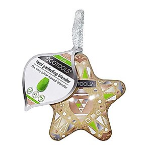 EcoTools Limited Edition Total Perfecting Holiday Ornament, Beauty Sponge Blender Gift, Makeup Blending Sponge For Liquid & Cream Foundations, Sustainable Beauty, Stocking Stuffer, 1 Count