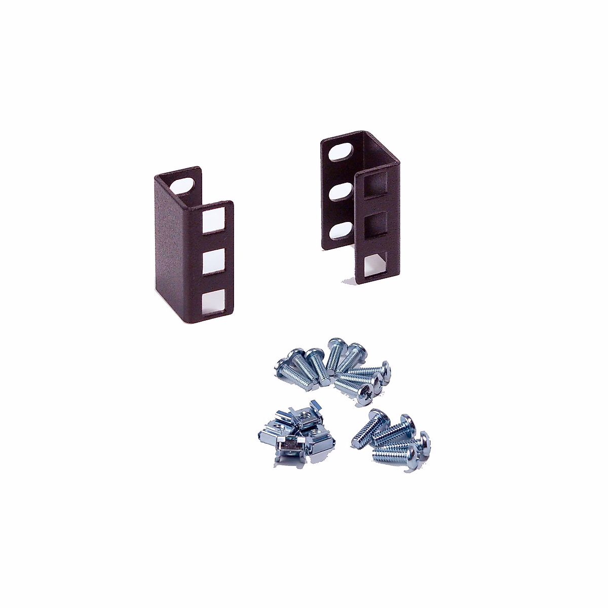 RCB1061-1U Rackmount 1U Rack 1.1 inch Extender for 19 inch or 23 inch Wide Rack Cabinet/Wall Mount Cabinet (1 Pair)