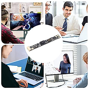 USB Camera Board, 1MP 720P 66° No Distortion Camera Module Black MJPEG for Restricted Locations. for Micro HD Monitoring