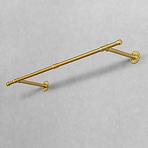 RZGY Clothes Rack Wall Mount, 47.2''L Clothing Bar for Wall, Industrial Pipe Clothes Rod, Heavy Duty Hanging Clothes Rack Detachable Garment Bar, Multi-Purpose Hanging Rod for Closet