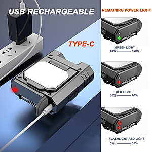 Vitoki Rechargeable Hat Light,Mini Clip on Cap Light with Motion Sensor,Waterproof Hat Clip Light Bright LED Headlamp for Kids,Adults