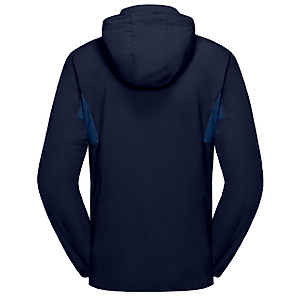 Little Donkey Andy Men's UPF 50+ Jacket Sun Protection Breathable, Quick-Dry Summer Shirts Lightweight Packable for Running Hiking (Outer Space M)