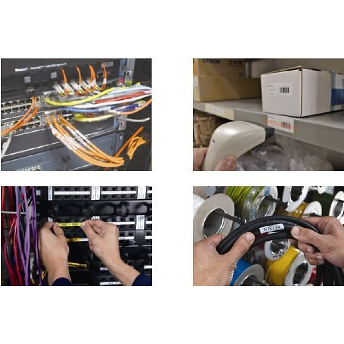 NEOUZA Compatible Label Tape Replacement for Brother Tze Tz 9mm x 8m (TZe-Fx221 Flexible ID Wire Cable Black on White) 5PK