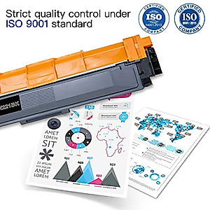 Arthur Imaging Compatible Toner Cartridge Replacement for Brother TN221 TN225 (2 Black, 1 Cyan, 1 Yellow, 1 Magenta, 5-Pack)