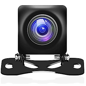 Podofo HD Universal AHD Backup Camera 720P Ultra HD Night Version Waterproof Reverse Camera, 158° Wide View Angel Auto Rear View Camera for Universal Cars Android Car Stereo (P Format) DC 9-15V