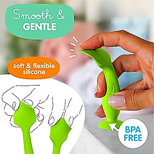 Bumco Diaper Cream Brush - Mini Baby Bum Brush with Travel Case, Baby Butt Paste Diaper Cream Spatula, Butt Paste Spatula for Baby Butt Cream, Mini Diaper Cream Applicator, Butt Spatula Baby, Green