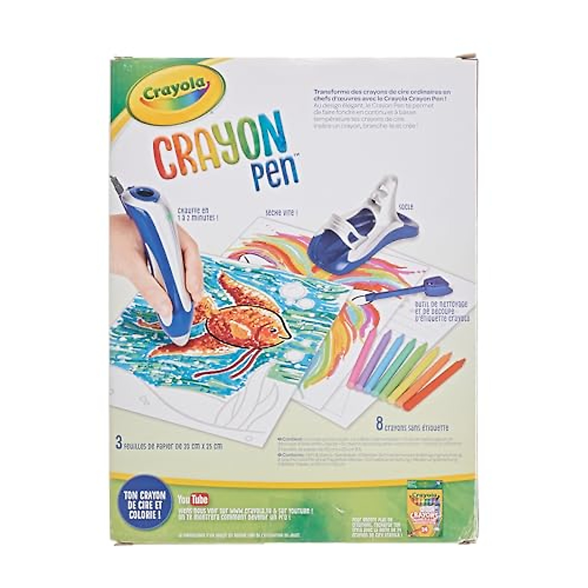 Crayola Ultimelt Pen, Crayon Melting Creative Kit for Arts Crafts, Multisurface