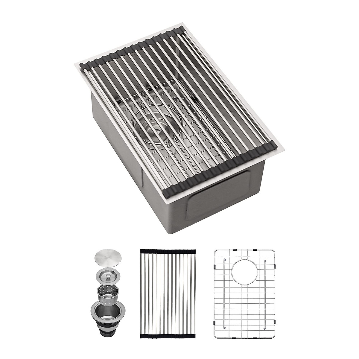 30 Undermount Kitchen Sink - Sarlai 30" Stainless Steel 16 Gauge Single Bowl Sinks, 30x18 Inch Sturdy Deep Bowl Basin Sink