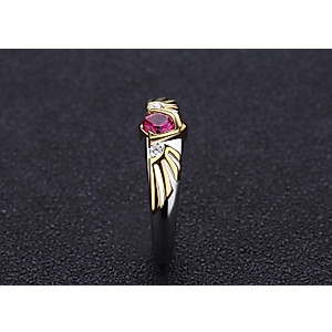 Purreen Zelda Goron's Ruby, Hylian Shield Inspired Ring (8)