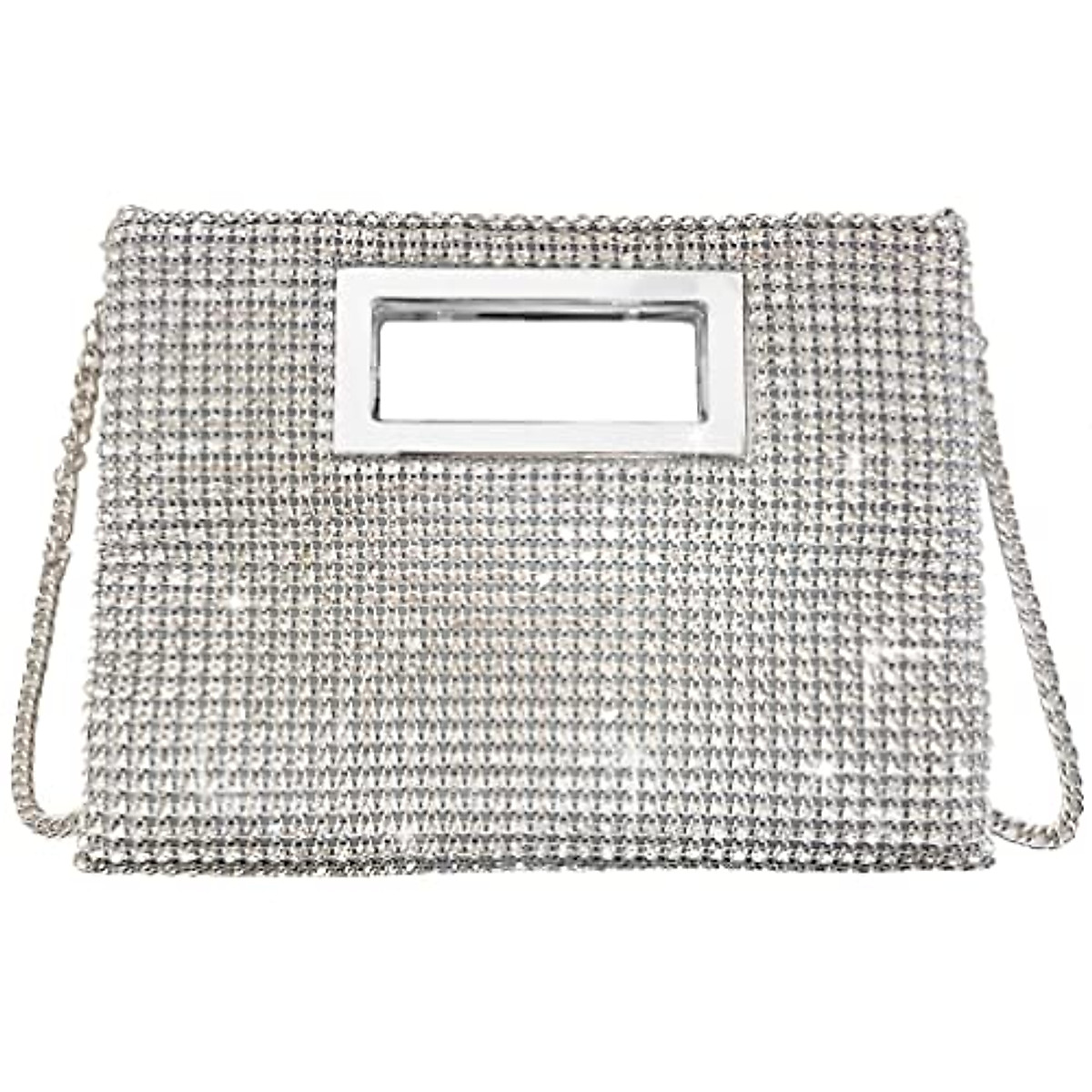 Halemet Rhinestone Crossbody Bags for Women Elegant Evening Bag Satchel Crossbody Bag Purses for Wedding Party 2023