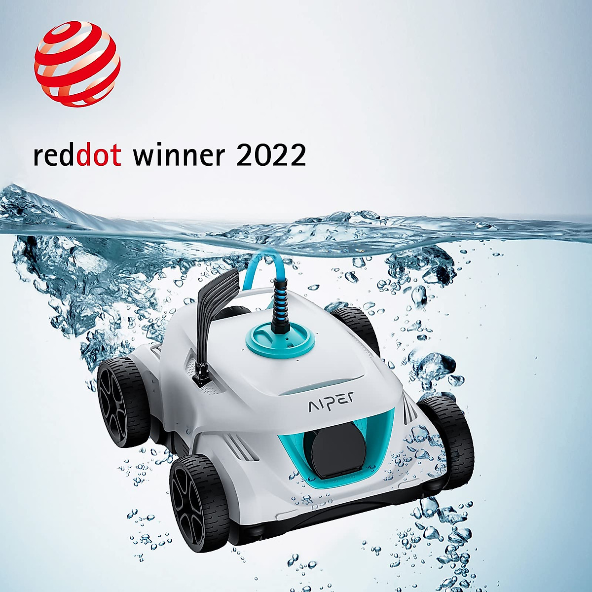 AIPER Robotic Pool Cleaner, Pool Vacuum for Above Ground Pools up to 33 Feet, Automatic Pool Vacuum with Dual-Drive Motors - Lightweight and Easy to Clean - Orca 800…