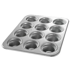 Chicago Metallic Glazed Aluminum Large-Crown 12 Cup Muffin Pan