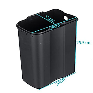 Siapapla Small Bathroom Trash Can with Lid,Step Pedal Stainless Steel Garbage Can,Slim and Narrow Rectangular Trash Bin,Inner Bucket for Bedroom,Kitchen,Office,1.6 Gal/6L,Grey