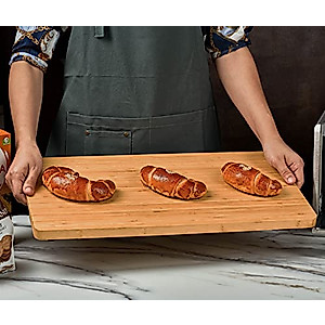 Cutting board Compatible with Breville BOV800XL/845BSS/860BSS Smart Oven Air Fryer, Accessories for Countertop Convection Oven, Heat Resistant Silicone Feet, Creates Storage Space, Protects Cabinets