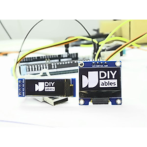 DIYables 2pcs OLED Display I2C 128x64 128x32 for Arduino, ESP32, ESP8266, Raspberry Pi